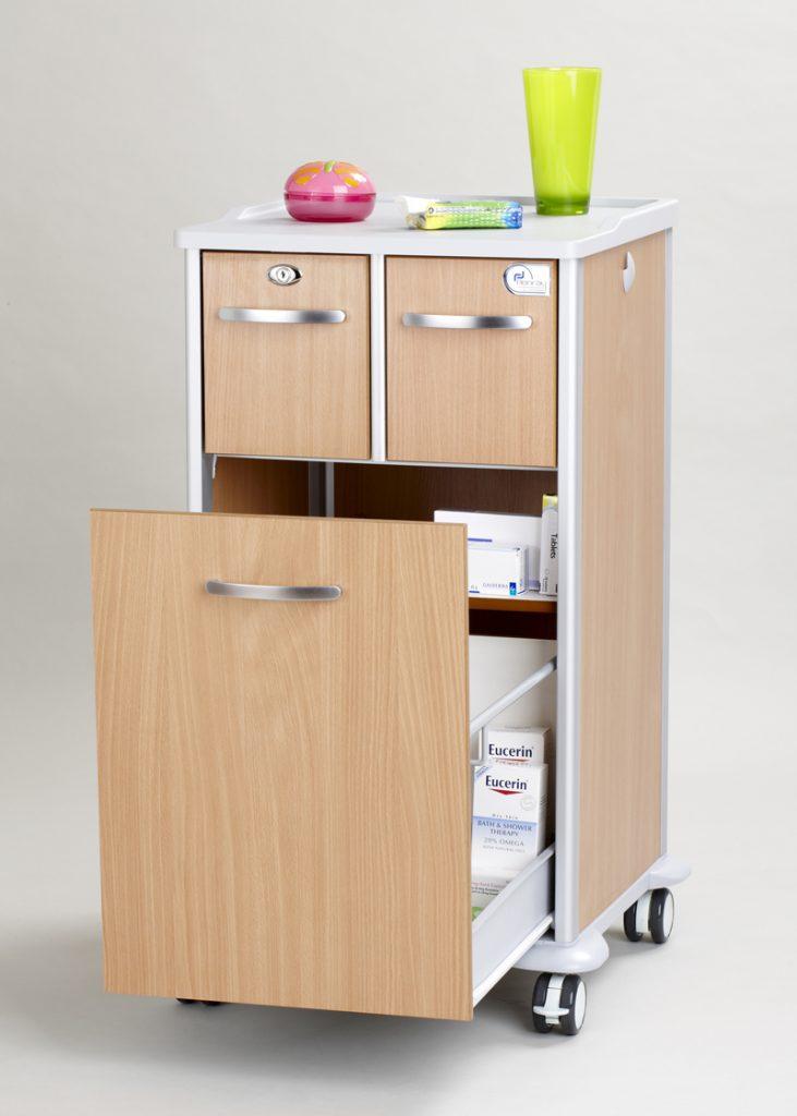 Renray Enterprise 3 drawer patient bedside locker - Coffey Healthcare