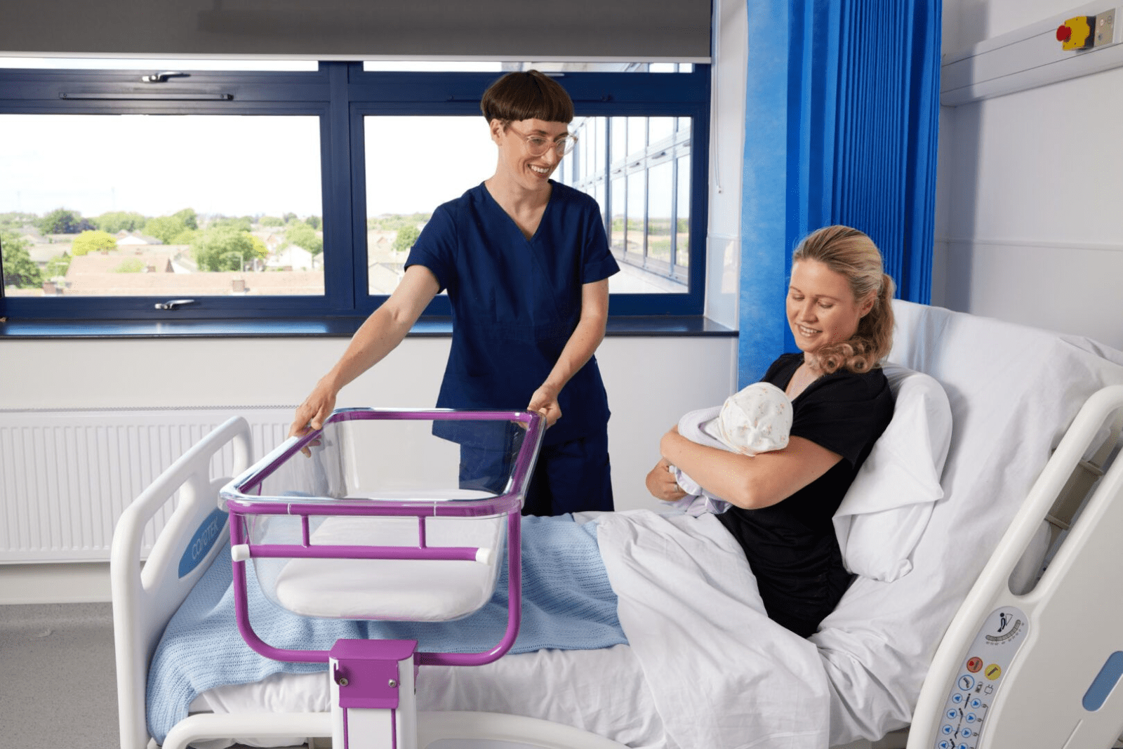 Croyde Height Adjustable Overbed Cot - Coffey Healthcare